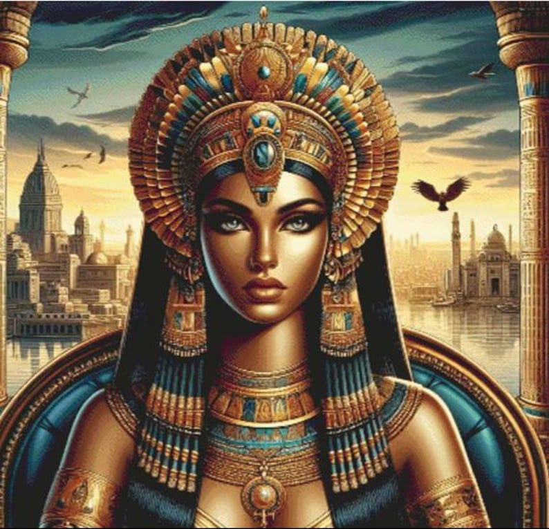 Cleopatra Queen of Egypt Cross Stitch Pattern, PDF Instant Download ...