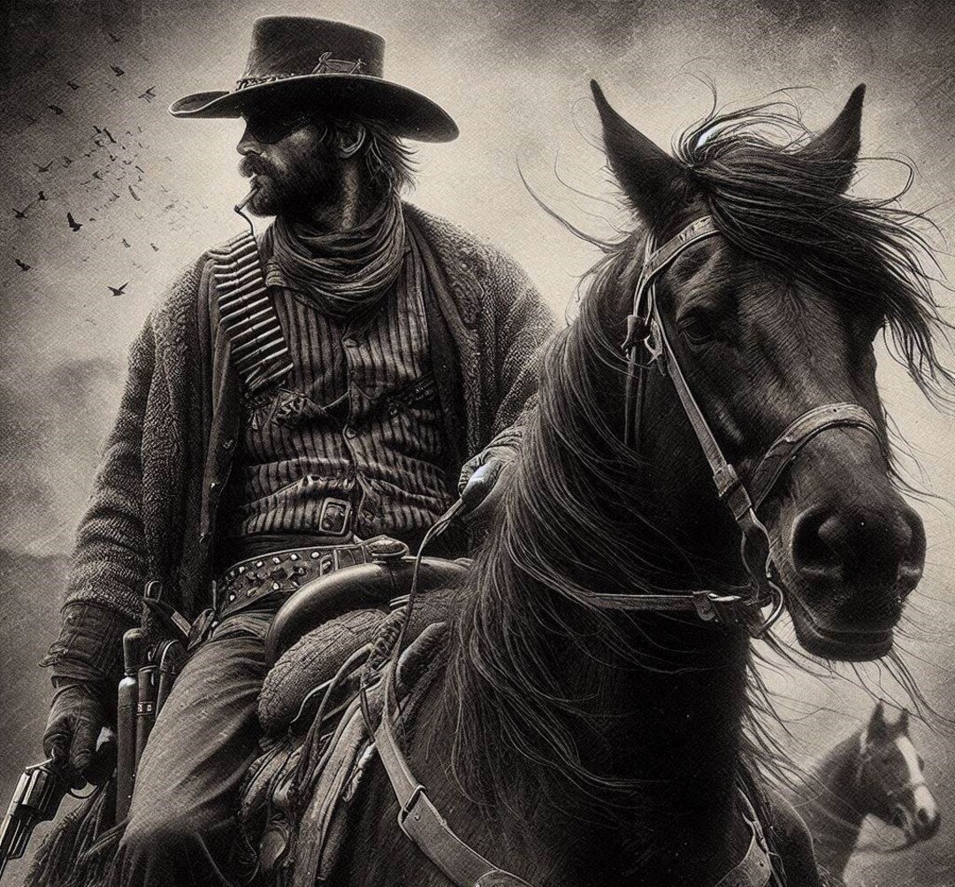 Cowboy Art Cross Stitch Pattern, PDF Instant Download, Full Coverage ...