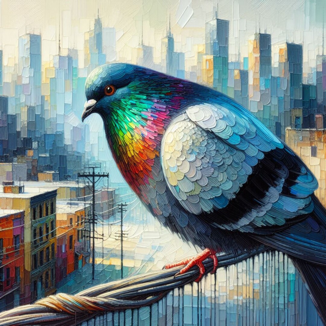 Pigeon Cross Stitch Pattern, PDF Instant Download, Full Coverage, Bird ...