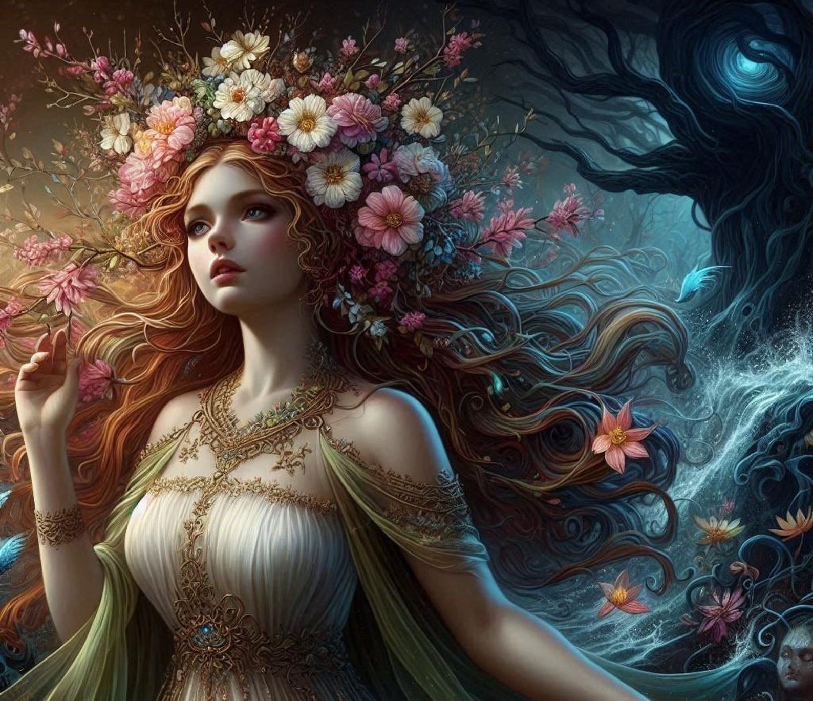 Persephone Greek Goddess of Spring, Agriculture and Queen of the ...