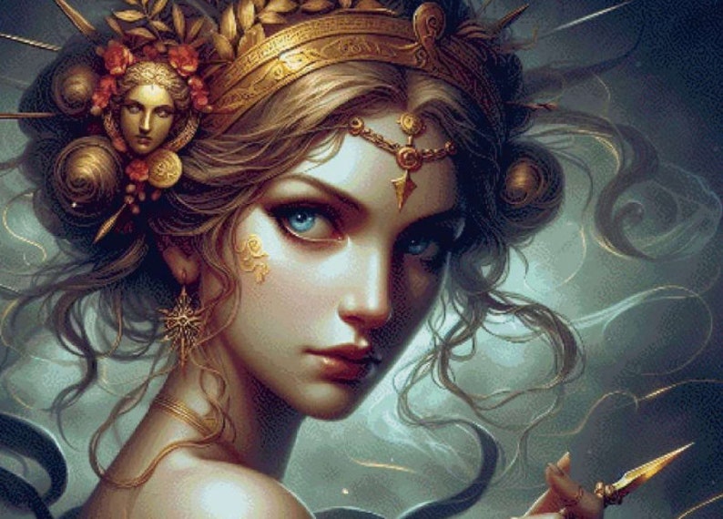 Eris Greek Goddess of Strife and Discord Cross Stitch Pattern, PDF ...