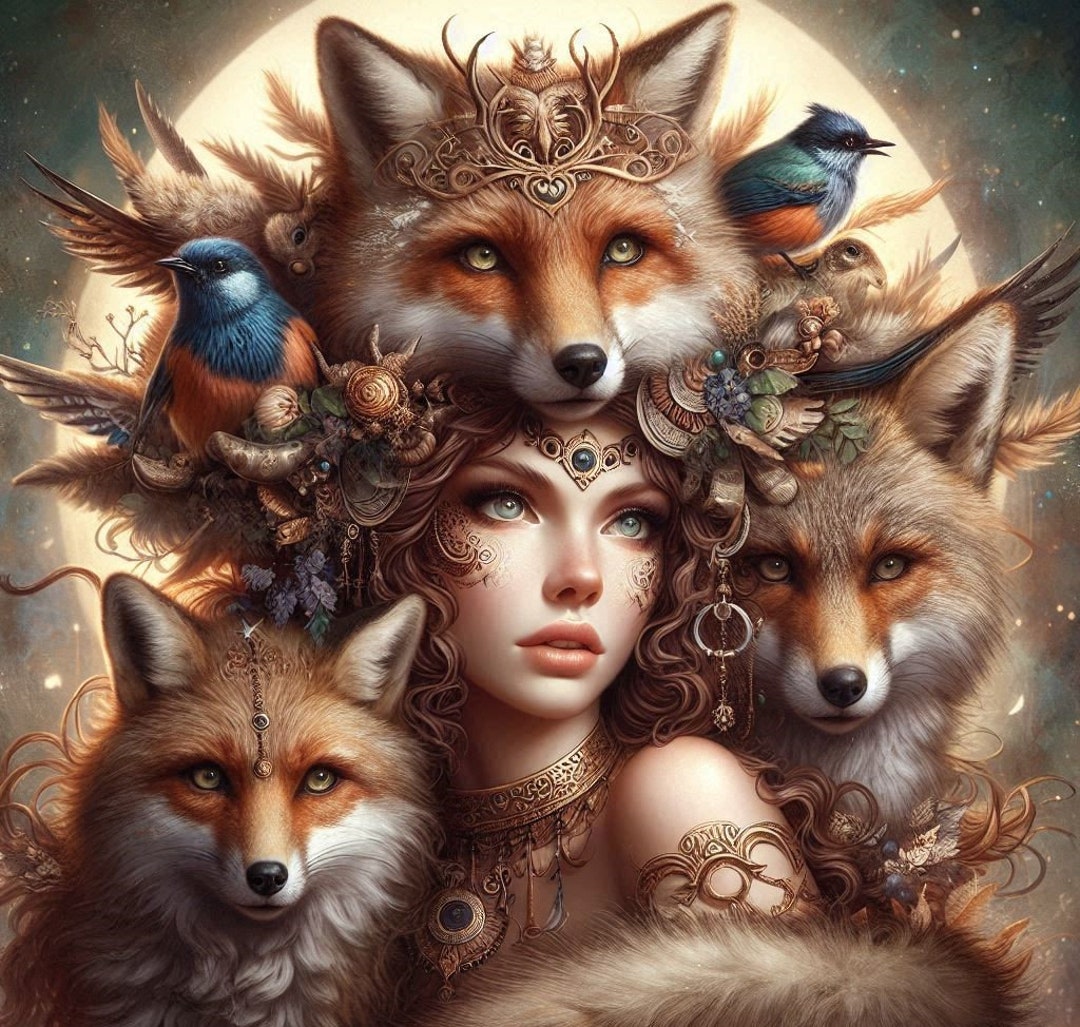Fauna Roman Goddess of the Wild, Spring and Fertility Cross Stitch ...