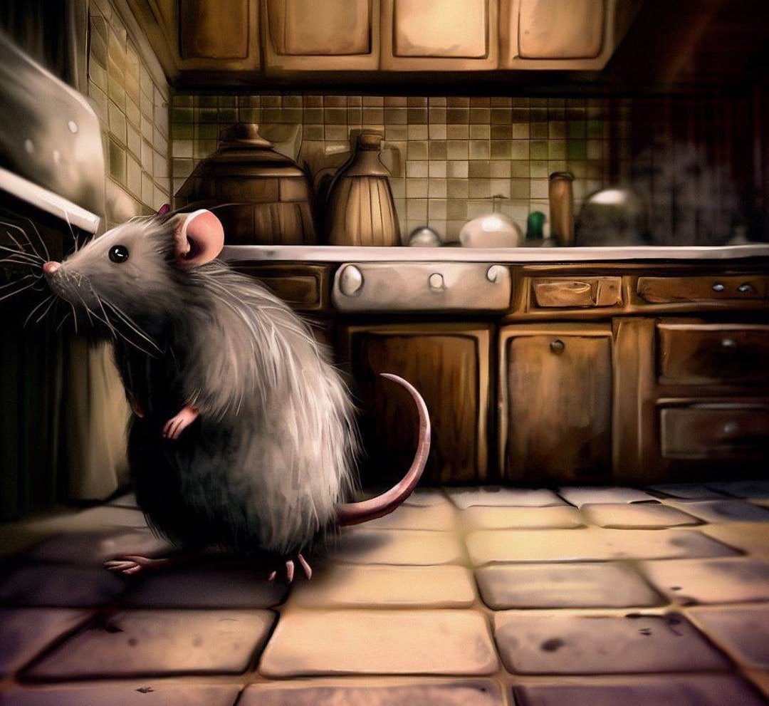 Rat in My Kitchen Cross Stitch Pattern, PDF Instant Download, Rodent ...