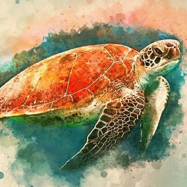 Turtle Cross Stitch - Etsy