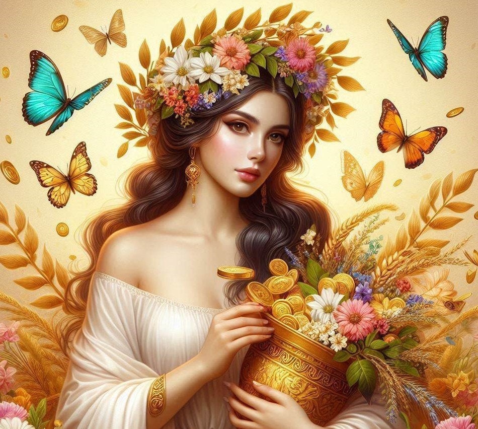 Fortuna Roman Goddess of Fortune and Luck Cross Stitch Pattern, PDF ...