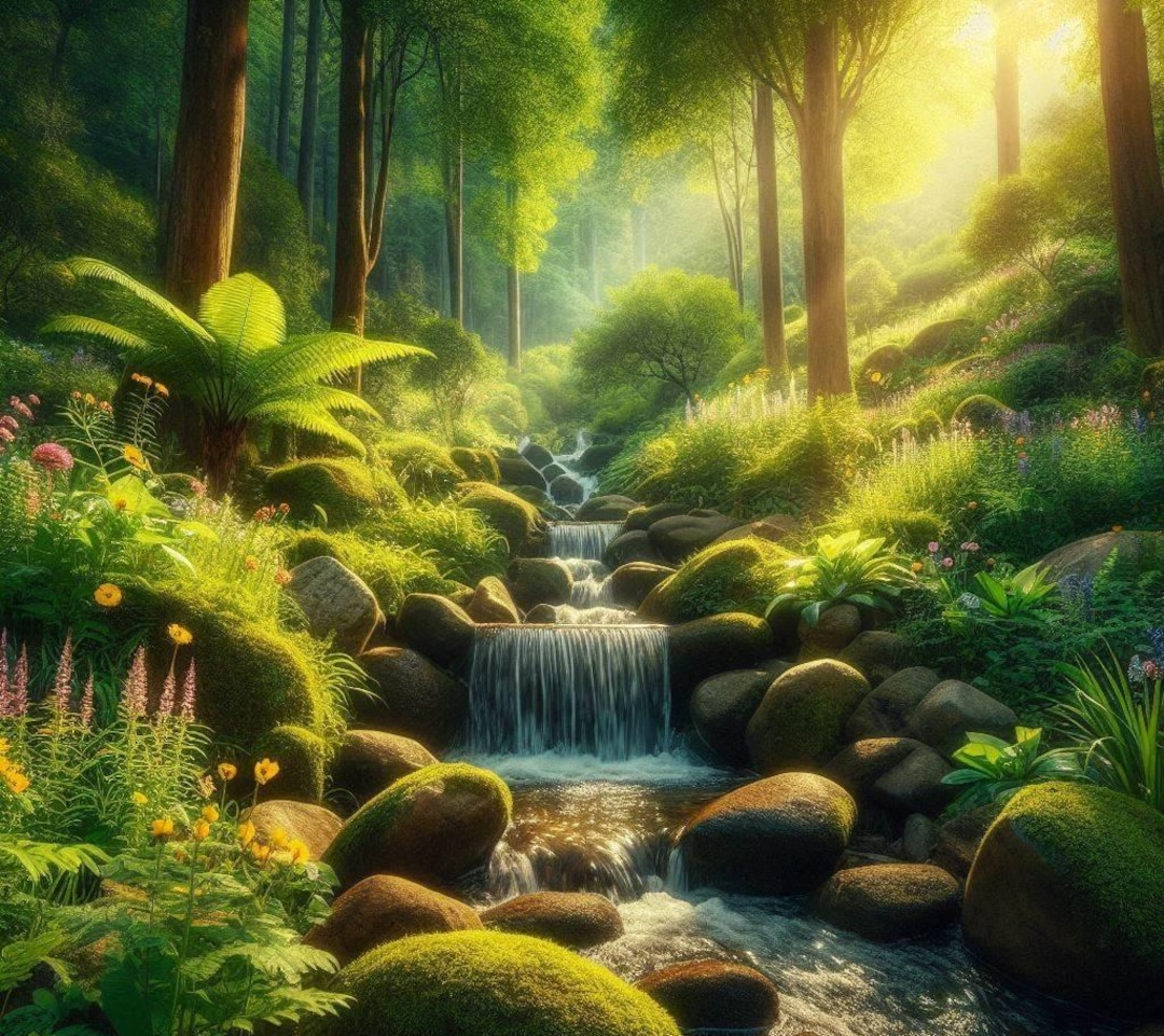 Stream Cross Stitch Pattern, PDF Instant Download, Full Coverage ...