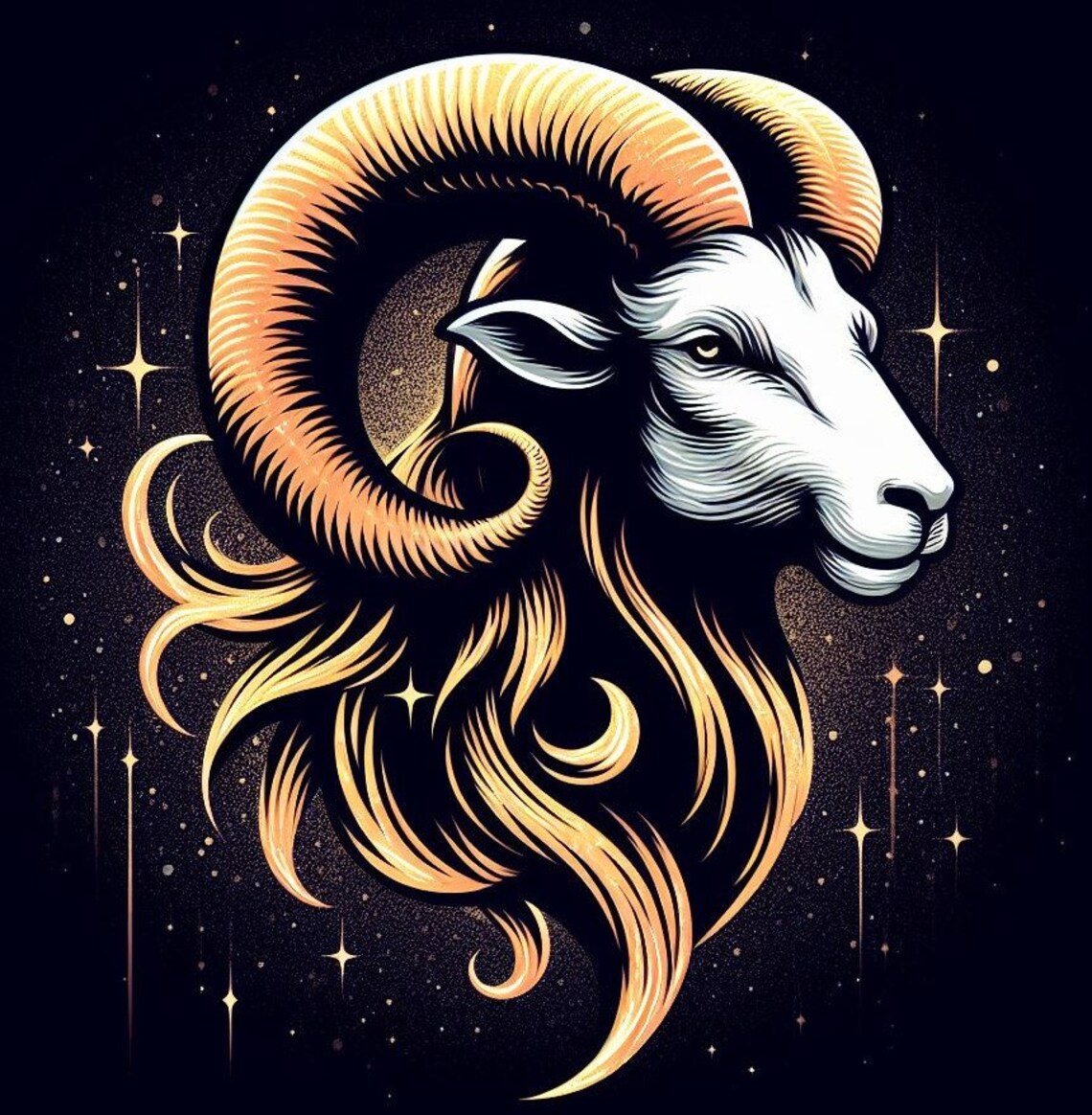 Aries Zodiac Cross Stitch Pattern, PDF Instant Download, Ram Astrology ...