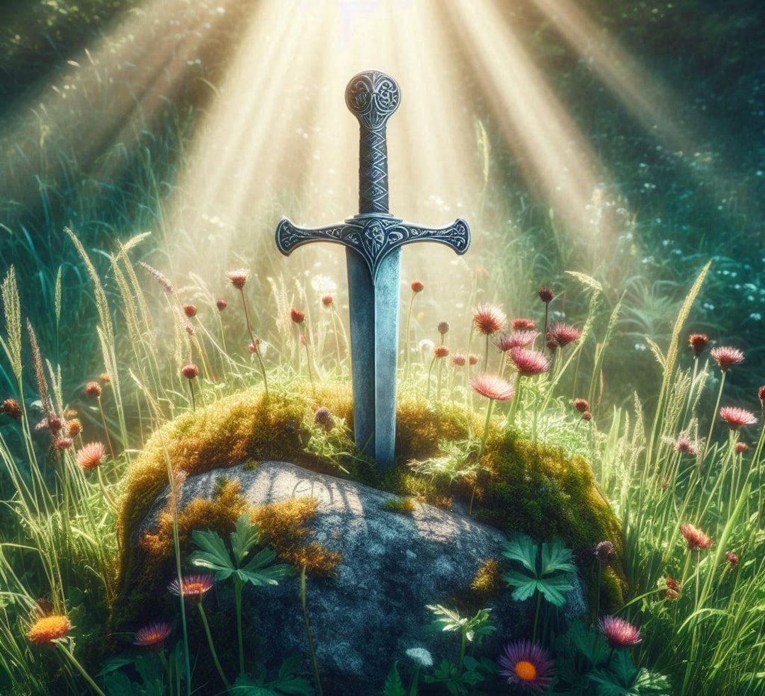 Sword in the Stone Cross Stitch Pattern, PDF Instant Download, Full ...