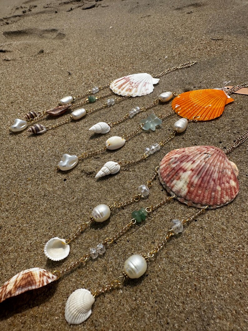 Seashell Suncatcher for Window – Coastal Beach Decor, Handmade Sun ...
