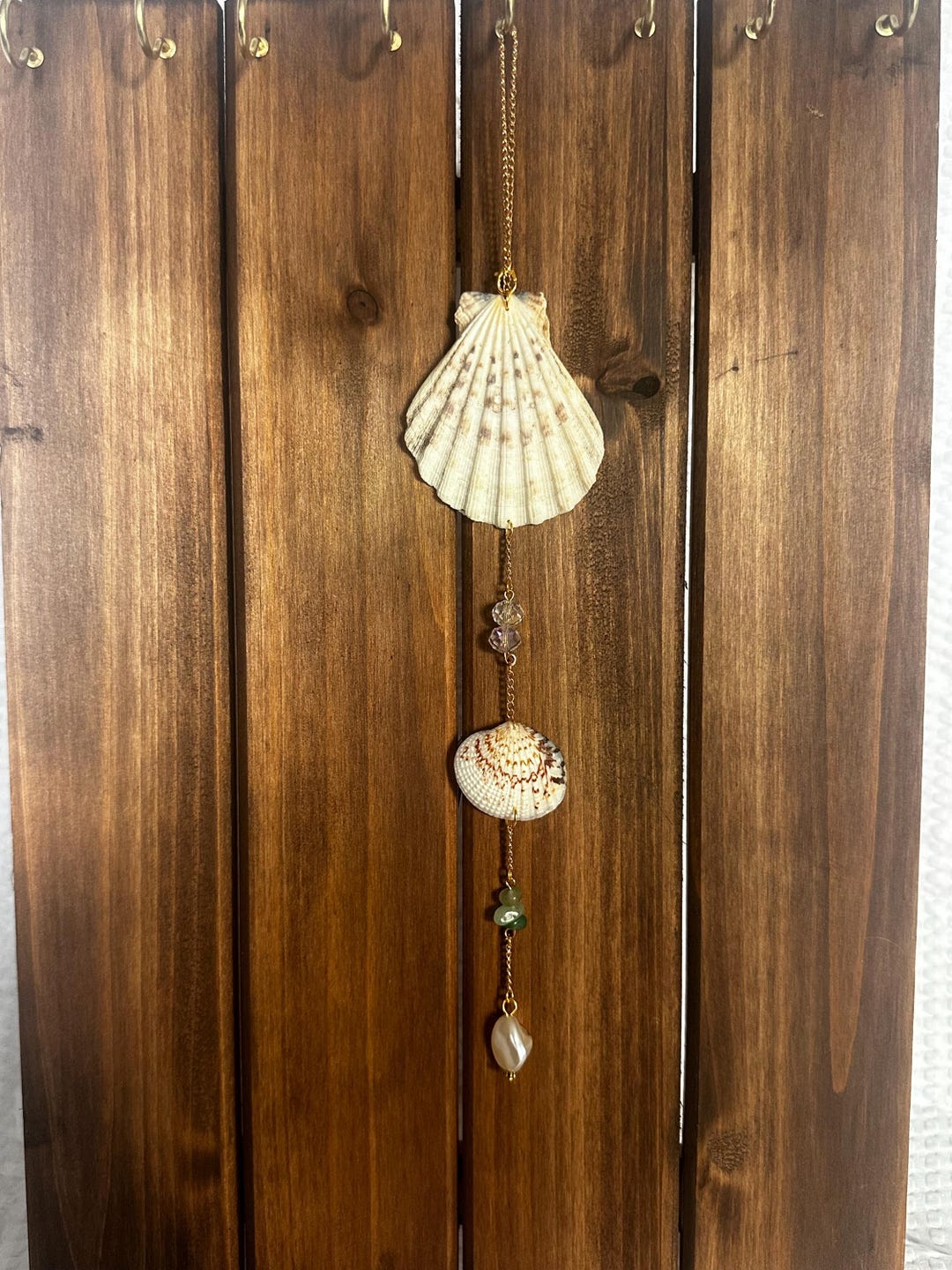 Seashell Suncatcher for Window – Coastal Beach Decor, Handmade Sun ...