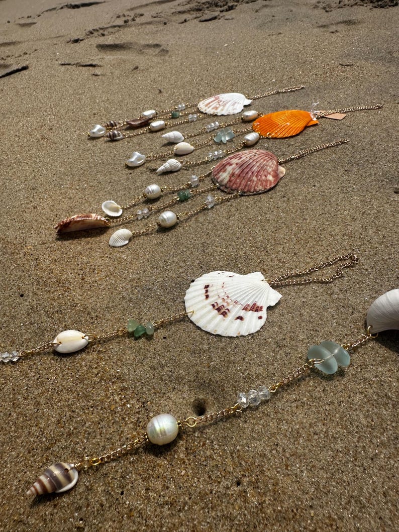 Seashell Suncatcher for Window – Coastal Beach Decor, Handmade Sun ...