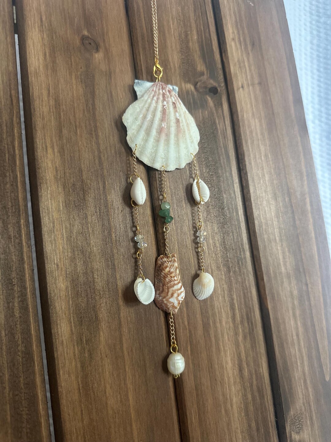 Seashell Suncatcher for Window – Coastal Beach Decor, Handmade Sun ...
