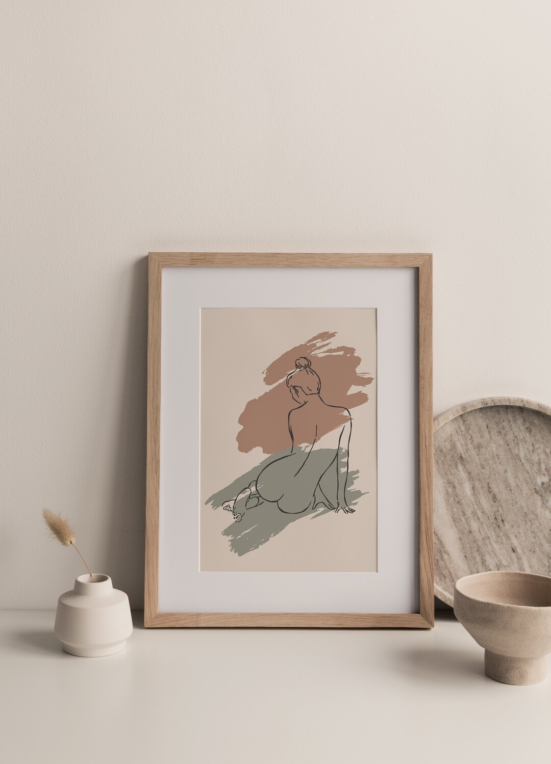 Woman Form Line Art Print | Modern Art, Instant Download Digital ...