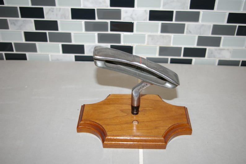 Vintage Knight One Shot Putter Golf Club Hat Rack on Cherry - Etsy