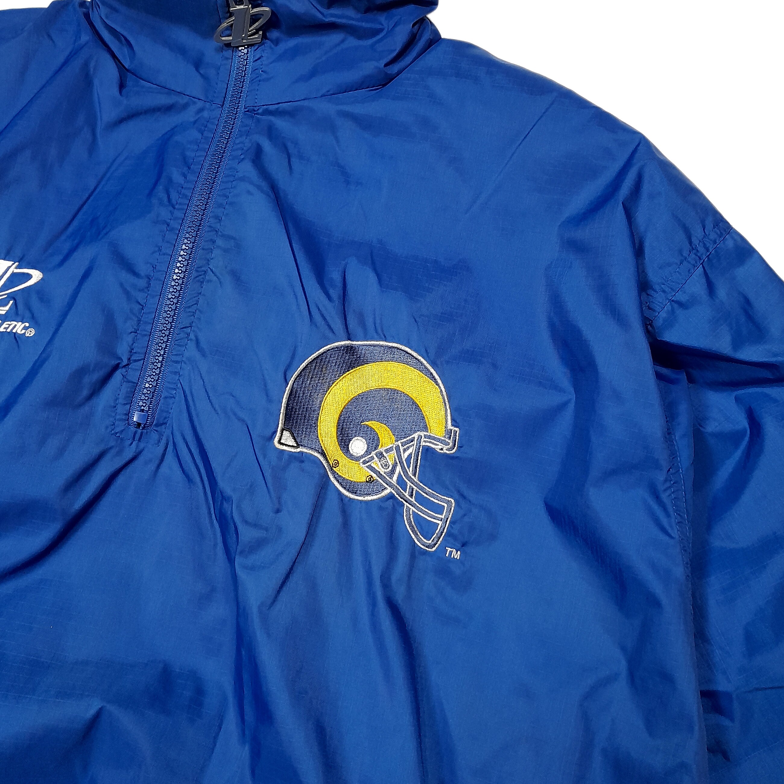 Vintage 90's Classic Retro RAMS NFL Windbreaker With Hood - Etsy
