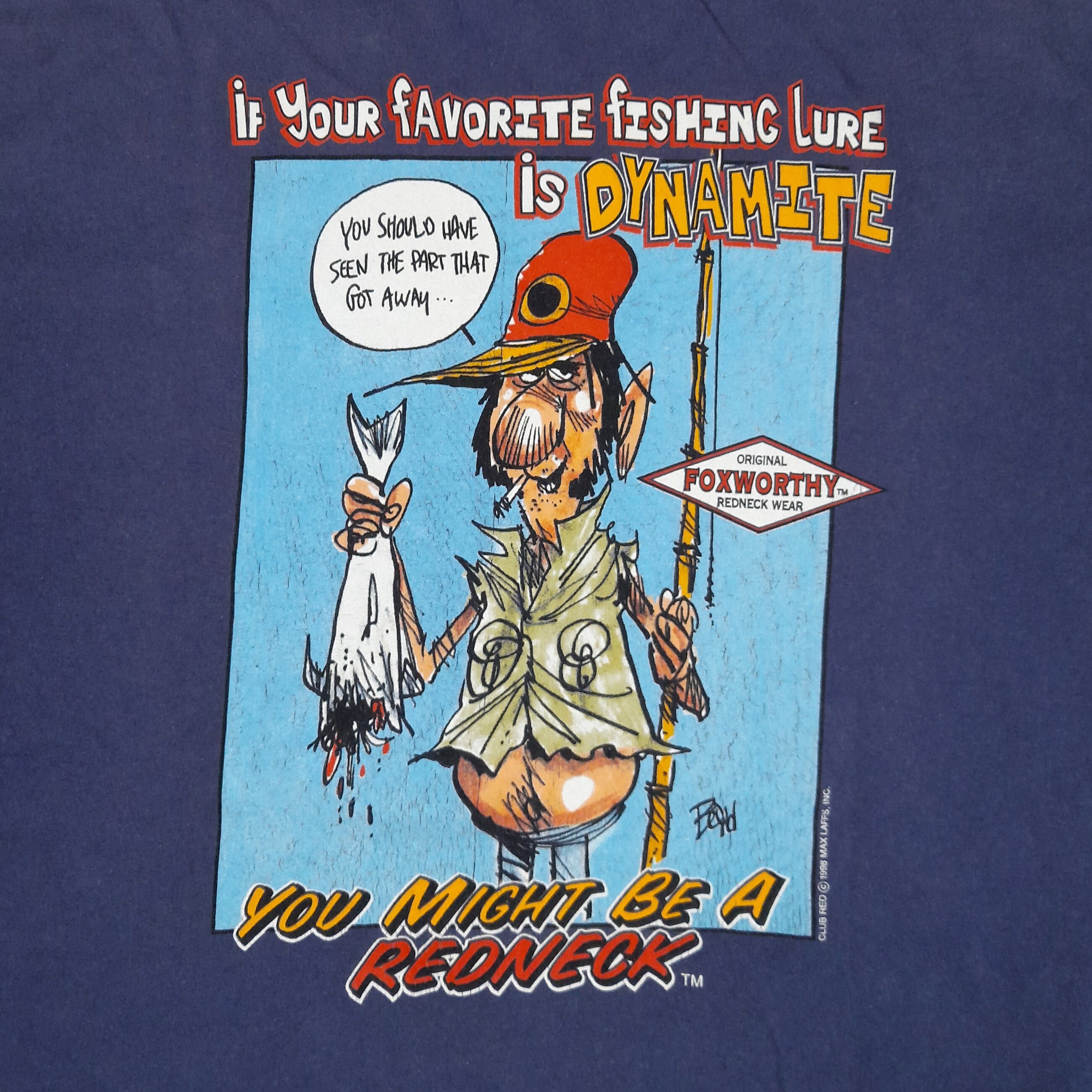 Cartoon Rednecks Fishing