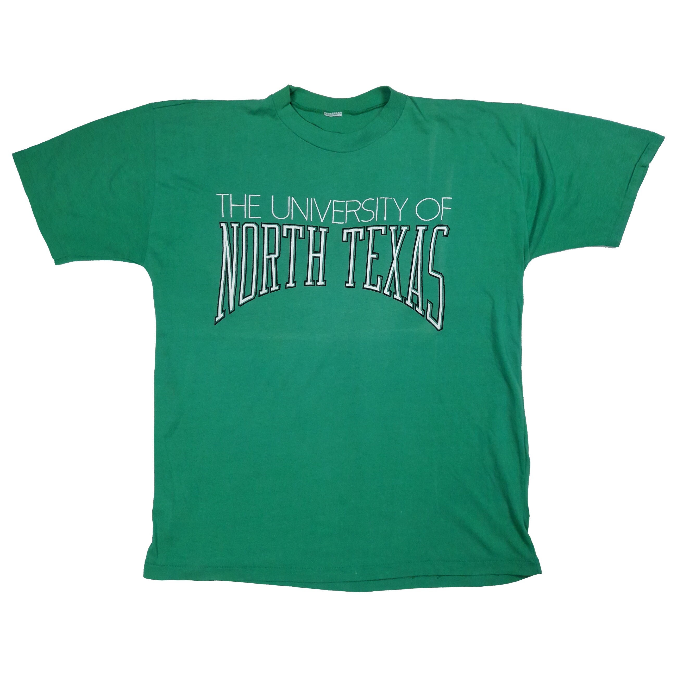 Vintage Early 90's UNIVERSITY of NORTH TEXAS Center Logo Green Color ...