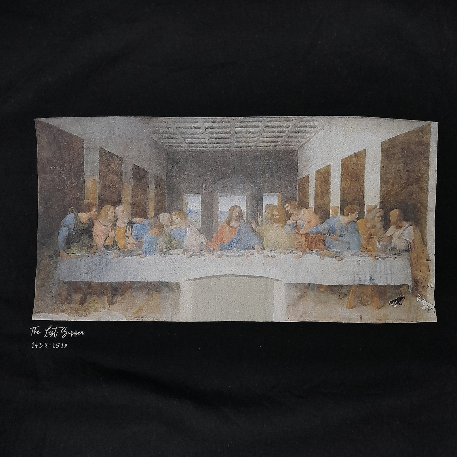 Y2K THE LAST SUPPER Mural by Leonardo Da Vinci Back Hit Black - Etsy
