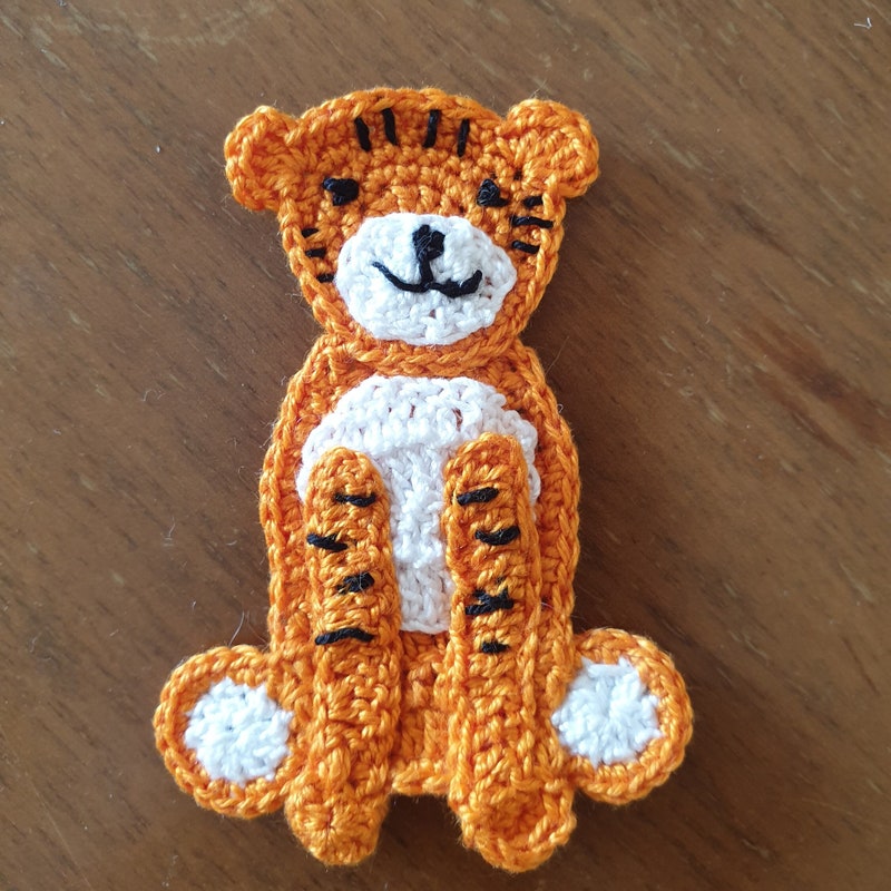 Tiger Applique - Etsy