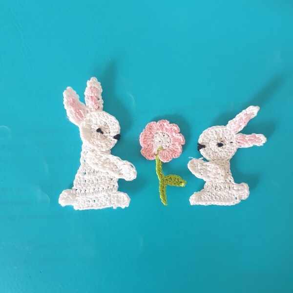 Rabbit Applique - Etsy