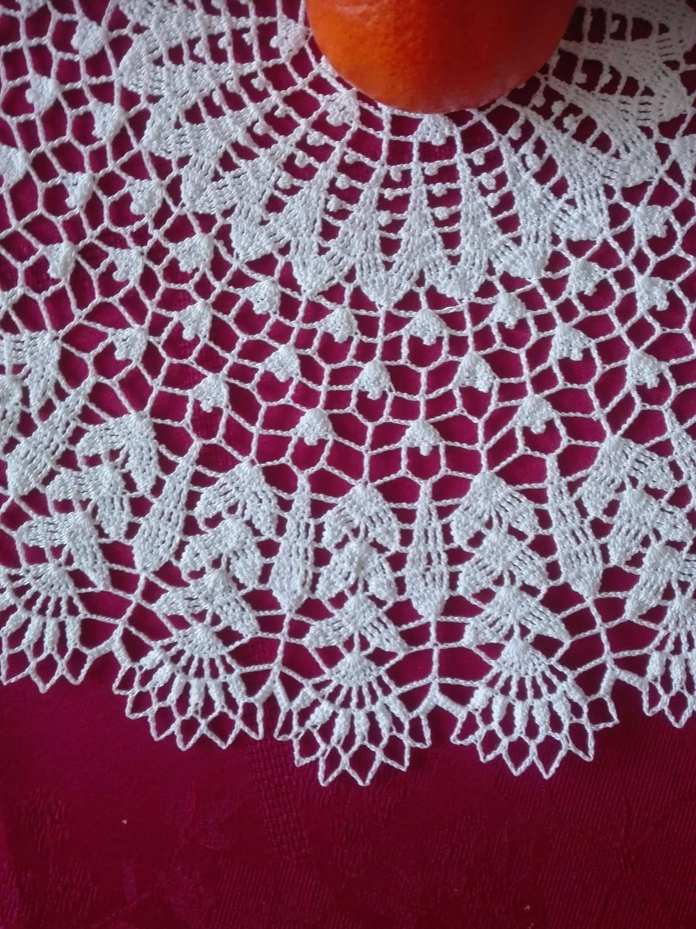Crochet Tablecloth, Crochet Doily, Big Doily, Lace Crochet Doily, Table ...