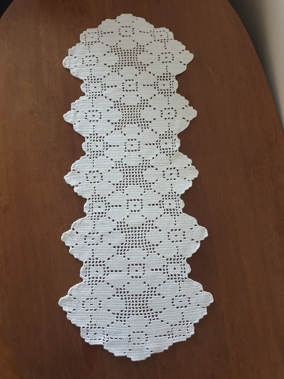 Crochet Runner, Lace Crochet Doily, Handmade Crochet Table Runner ...