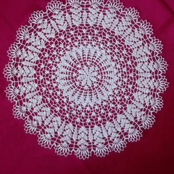 White Crochet Doily - Etsy