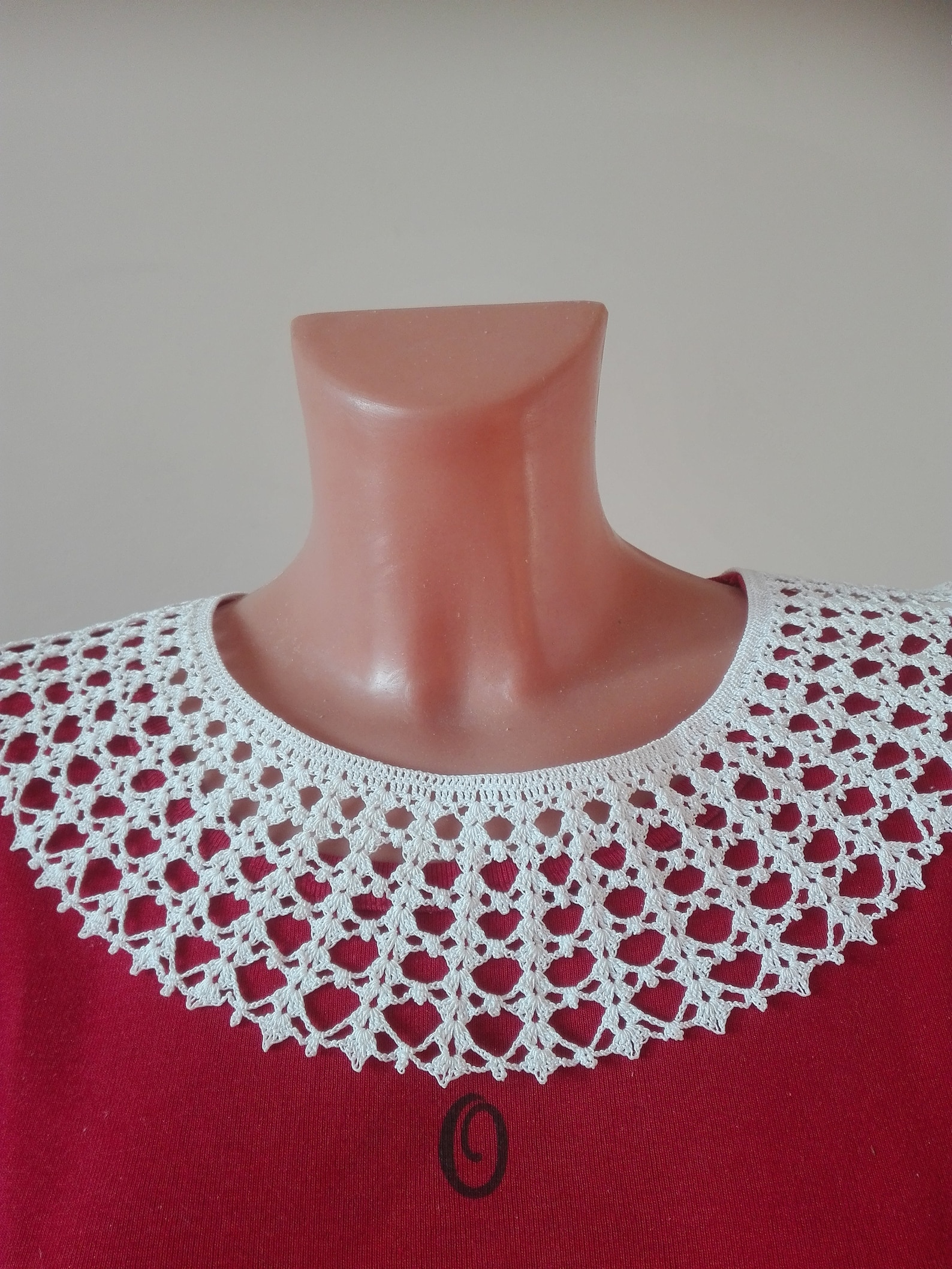 Crochet Collar, Lace Crochet Collar, Crochet Collar for Woman, Handmade ...