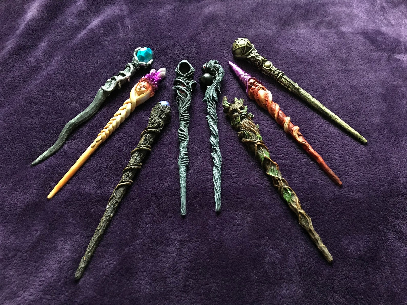 Witch Wand Magic Stick Wicca Wizard Halloween Costume - Etsy UK