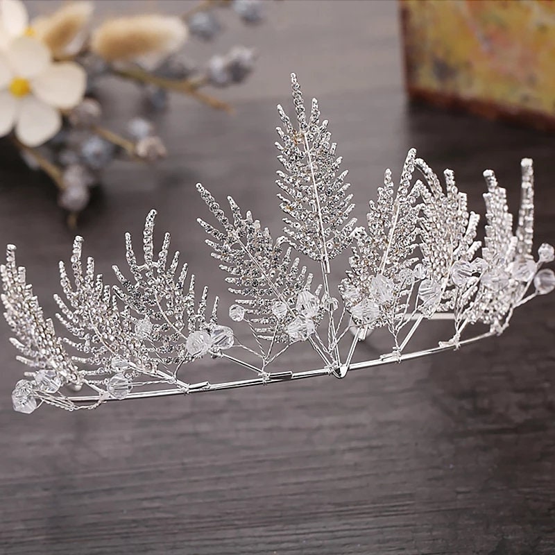 Tree Branch Rhinestone Crystal Diadem Bride Tiaras and Crowns | Etsy