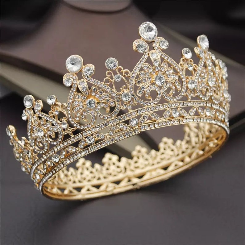 Princess Tiara Wedding Tiara Princess Crown Gold Tiara - Etsy