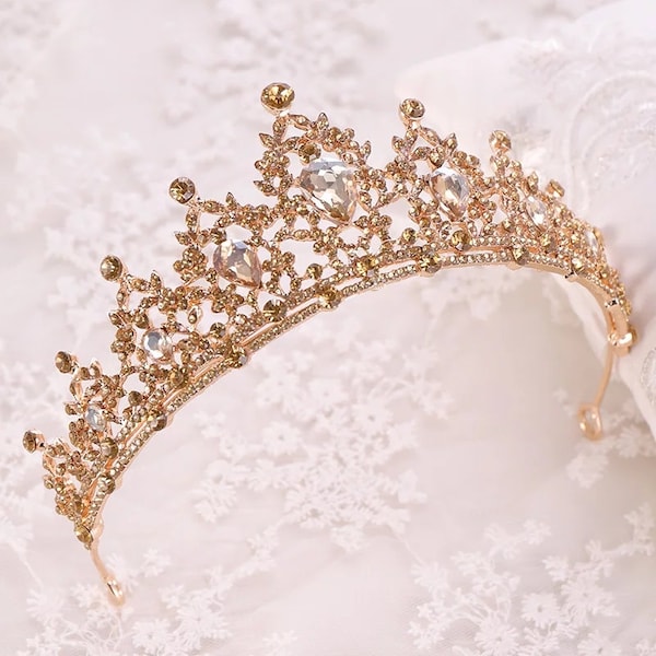 Gold Tiara - Etsy