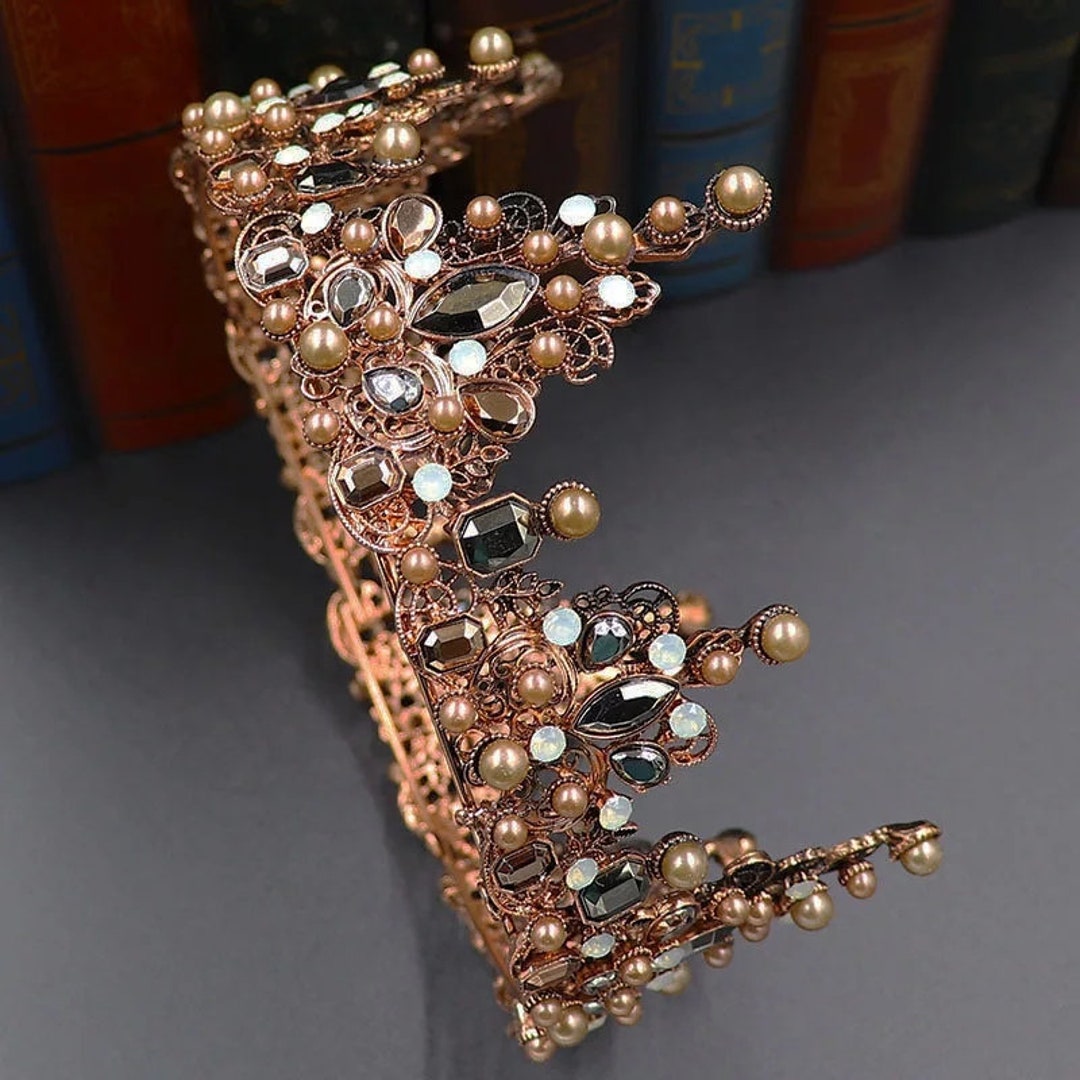 Baroque Wedding Crown Bridal Crown Queen Style Wedding Headpiece ...