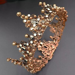 Baroque Wedding Crown Bridal Crown Queen Style Wedding Headpiece ...