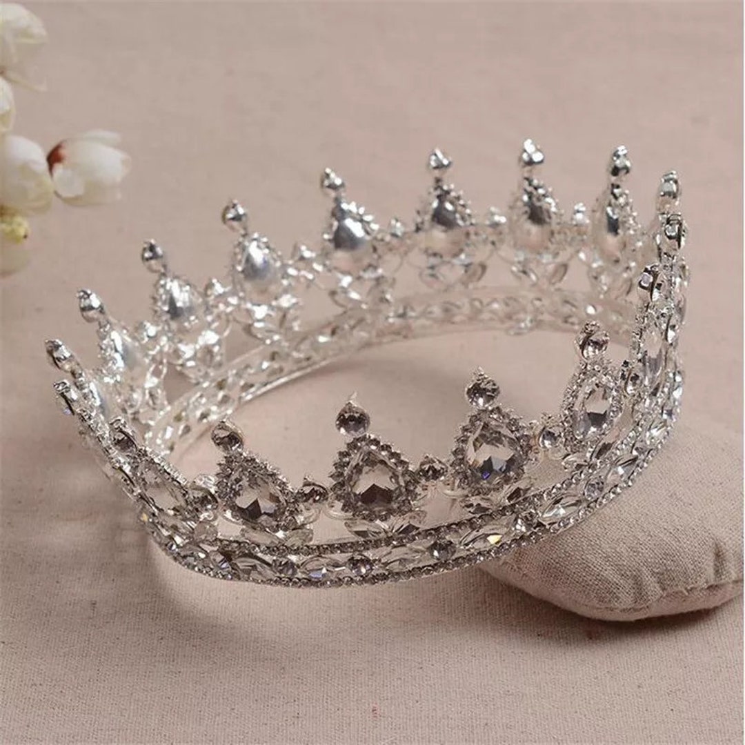 Crystal Crown Bridal Crown Headpiece Silver or Gorlden Silver - Etsy