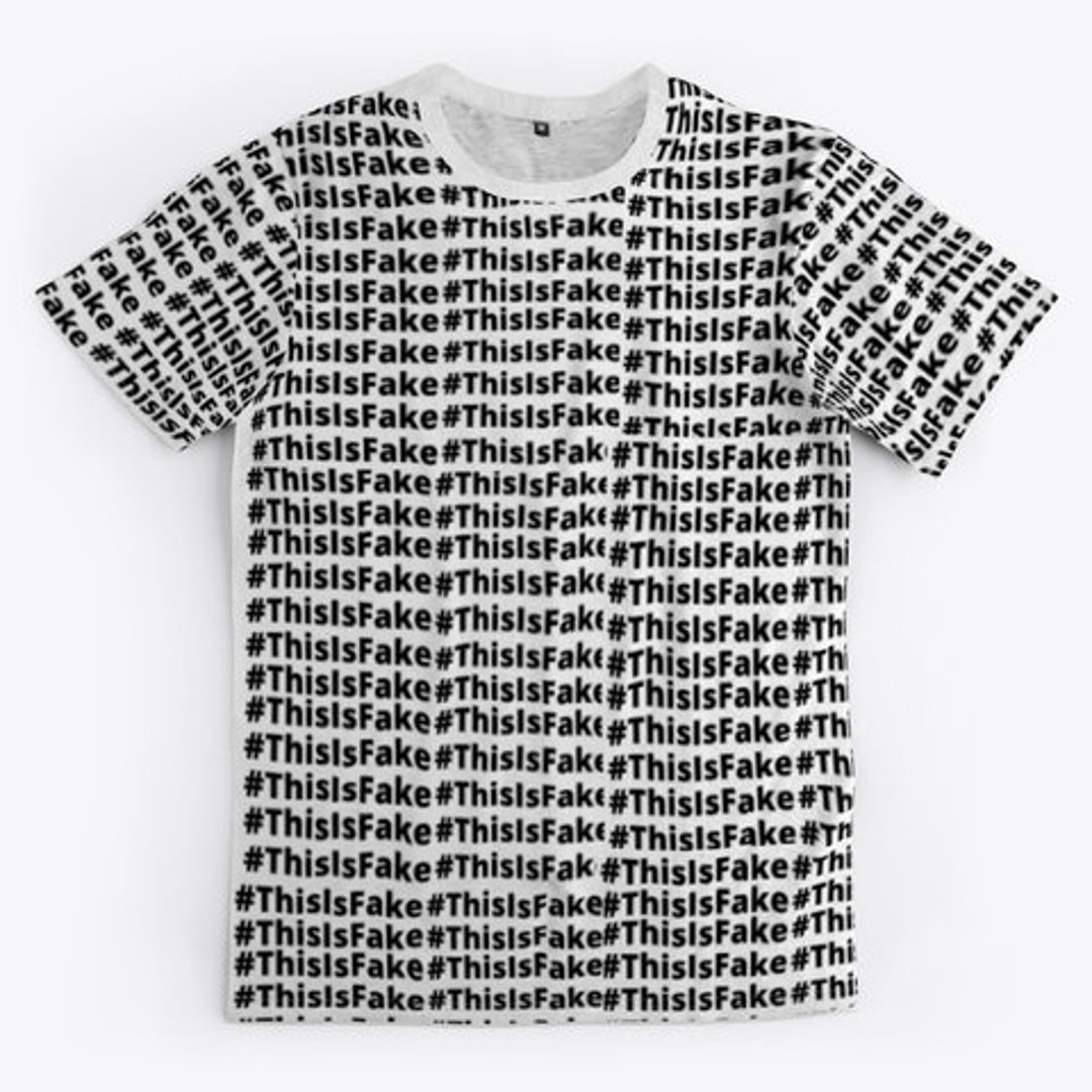 This is Fake™ Signature Print T-shirt - Etsy
