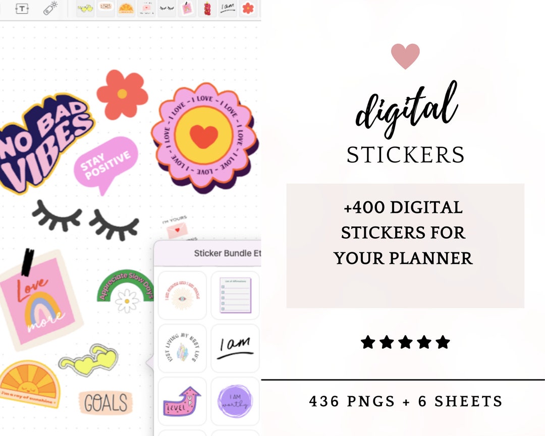 400 Digital Planner Stickers to Elevate Your Digital Planning ultimate ...