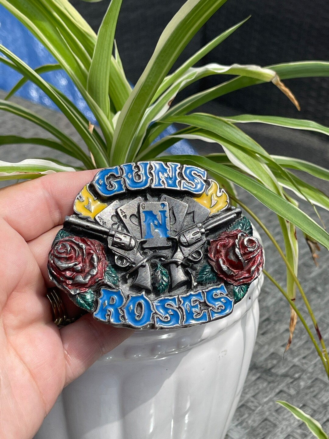 Vintage Guns N Roses Belt Buckle,collectible Guns N Roses Buckles,the ...
