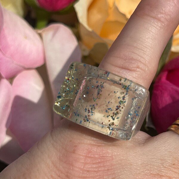Lucite Ring - Etsy UK