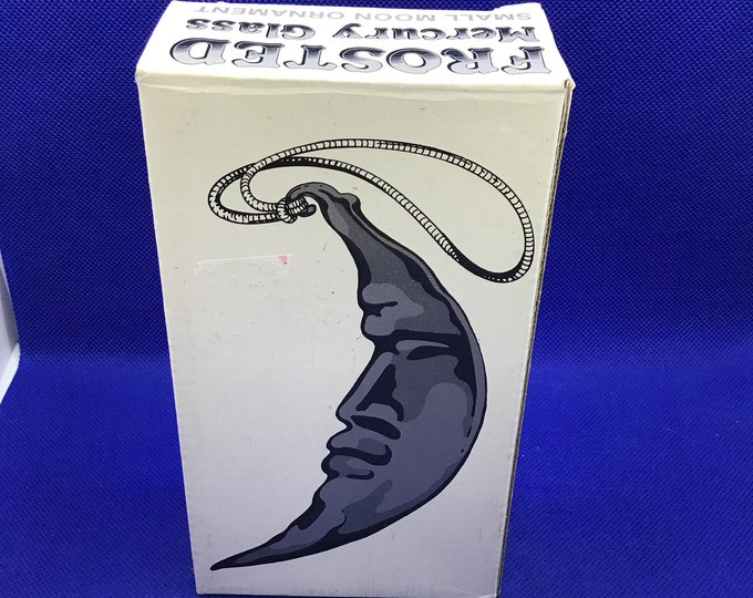 Department 56 Frosted Mercury Glass Small Moon Ornament - Etsy