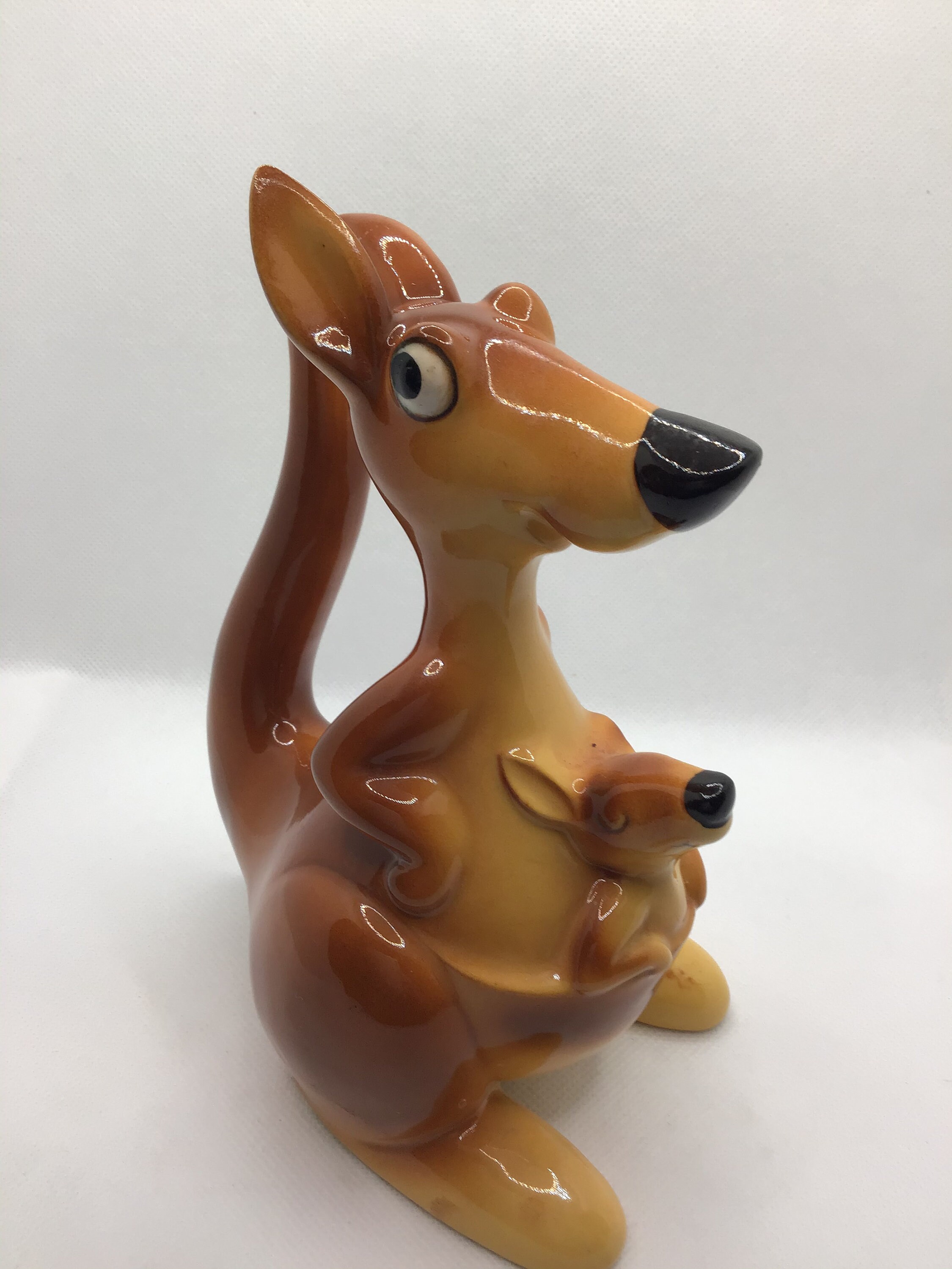 Art & Collectibles Collectible Glass Lefton Kangaroo Bank ...