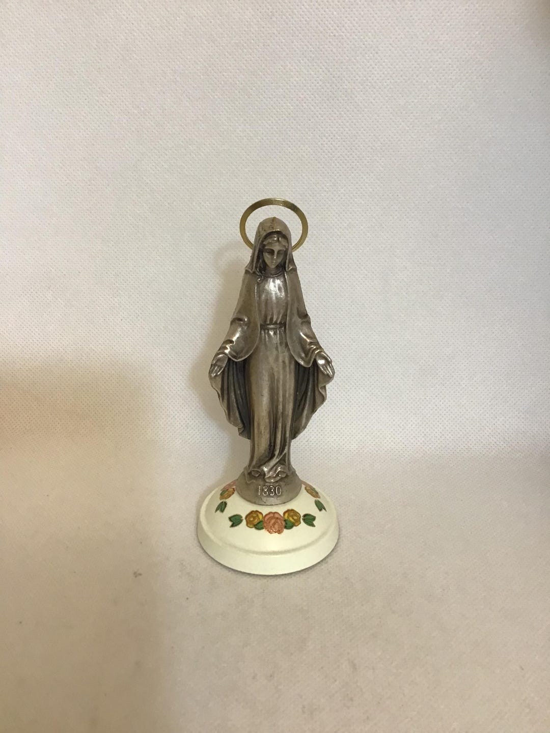 Our Lady Immaculate Conception Metal Statue Made in Italy - Etsy