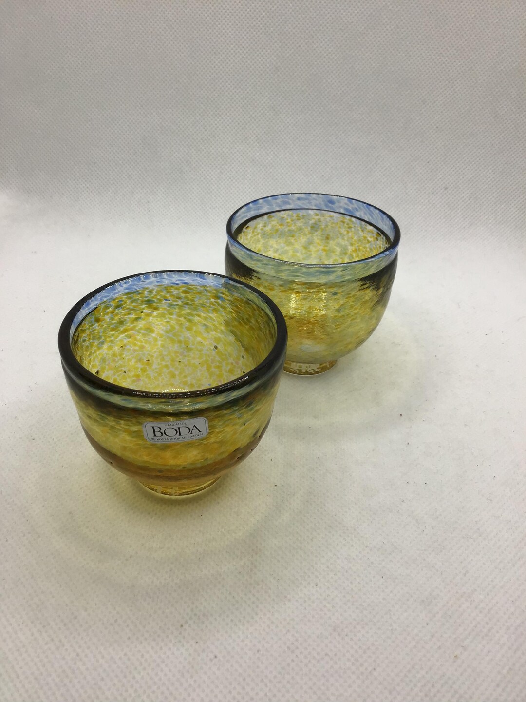 Kosta Boda Bertil Vallien Miniature Art Glass Bowls ''antikva'', Set of ...