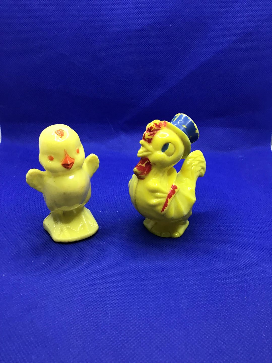 Vintage Plastic Easter Chickens/chick Rattle Plastic Toy (pair of Two ...