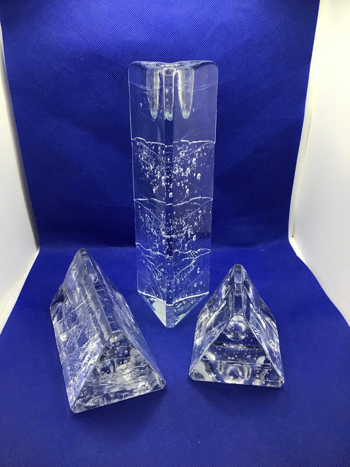 1970s Arkipelago Glass Icicle Candle Holder Timo Sarpaneva Iittala ...