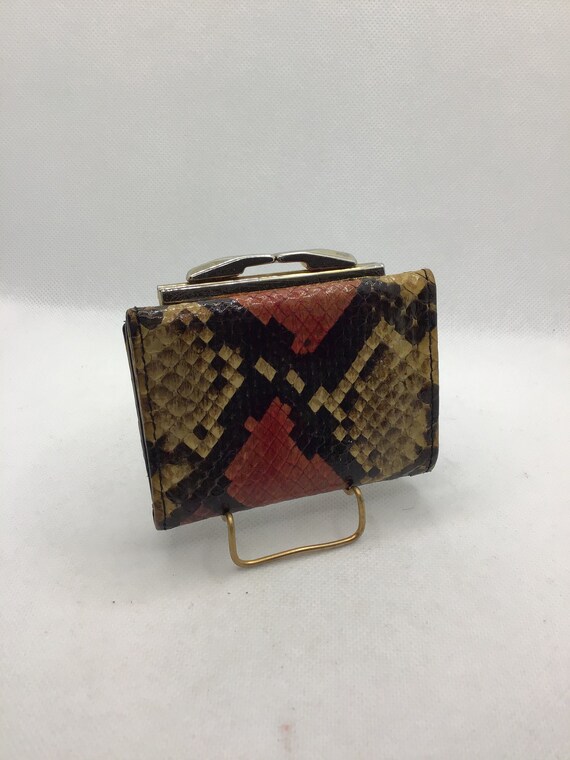 LADY BOSCA Vintage Genuine Lizard Leather Key Wallet… - Gem