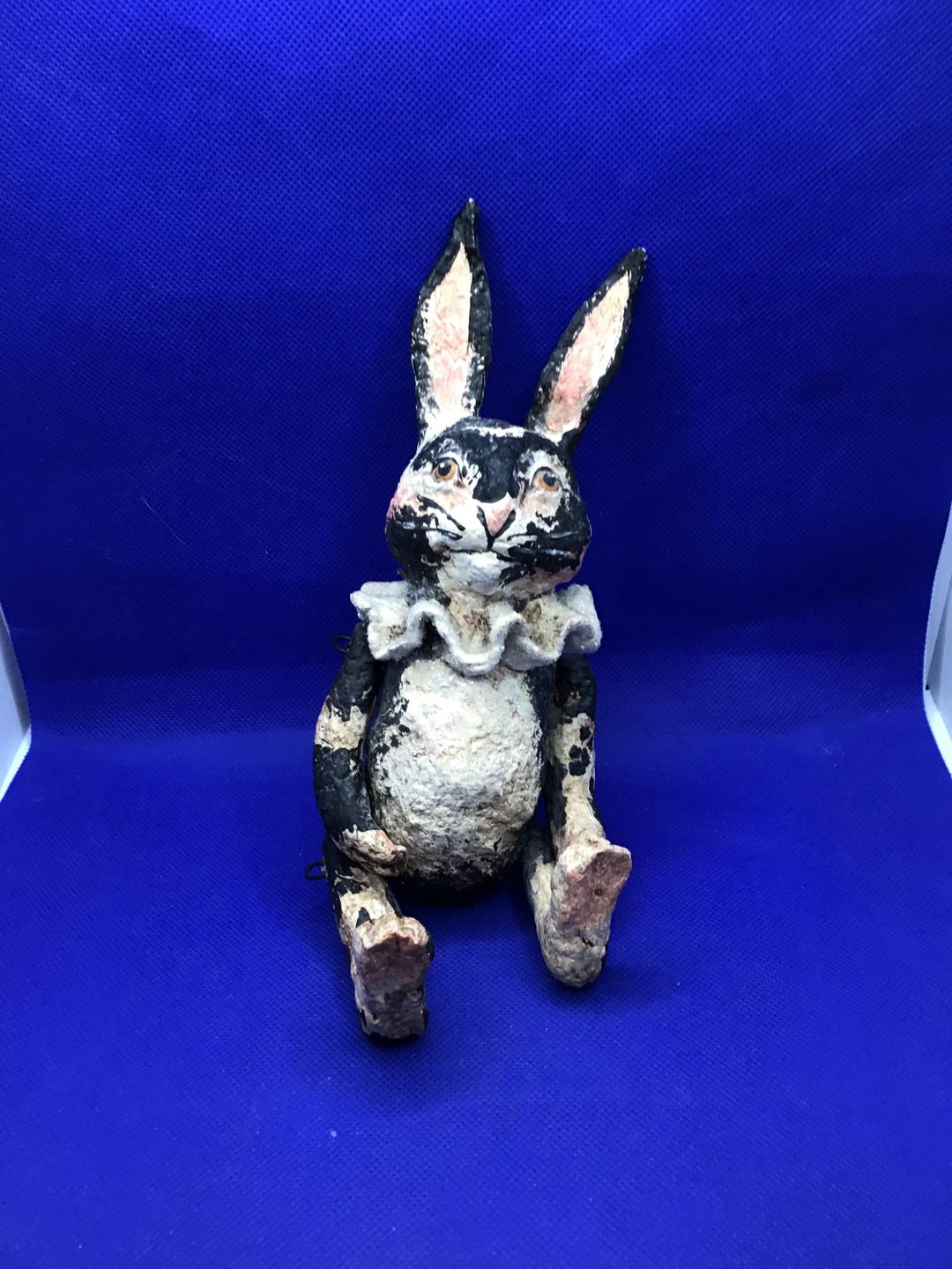 Debra Schoch Signed Original Folk Art Paper Mache Rabbit/bunny Shelf ...