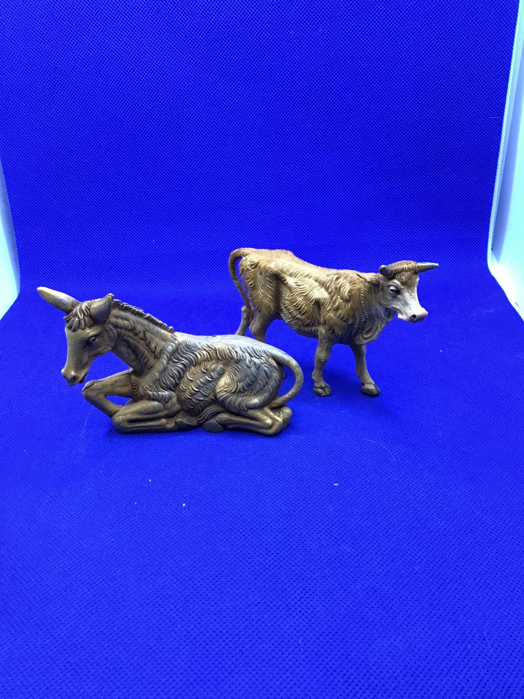 Fontanini Nativity Animals - Cow and Donkey - Etsy