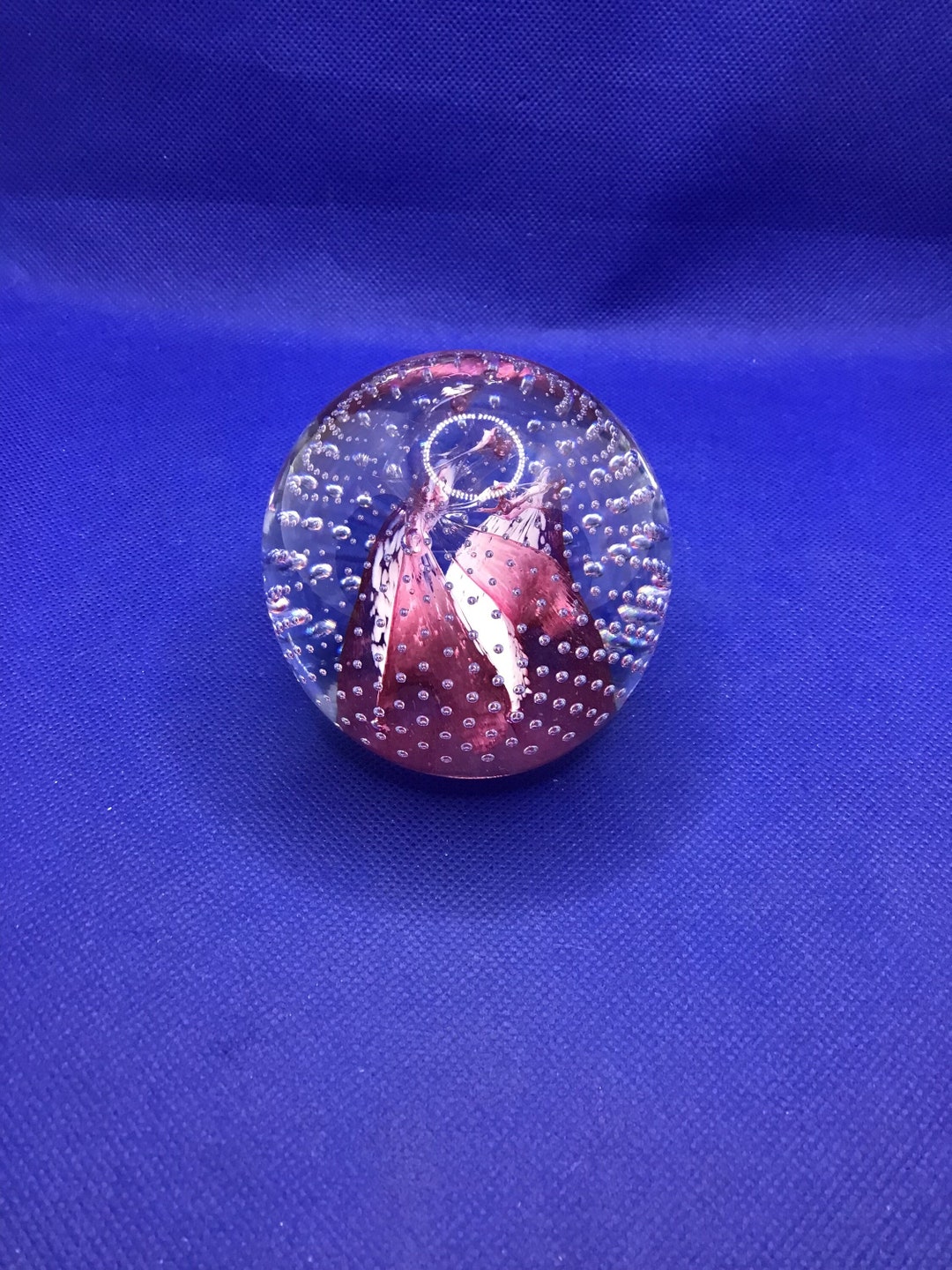 Vintage Caithness Cauldron Controlled Bubble Cased Art Glass ...