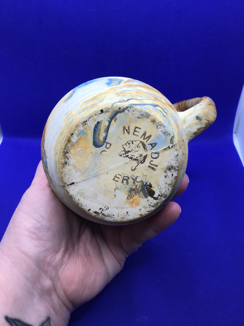 Nemadji Pottery Pitcher Swirl Native American Style Pot - Etsy